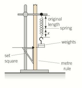 Image result for Extension of Spring Required Practical