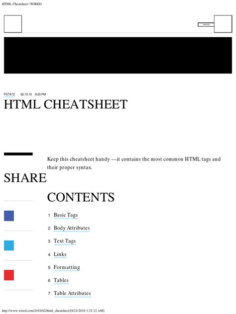 Image result for HTML Commands Chart