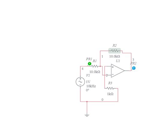 Image result for How to Connect Inverting Op Amplifier in Multisim