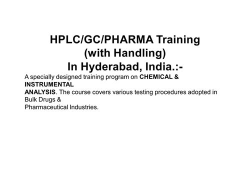 Image result for Basic HPLC Training