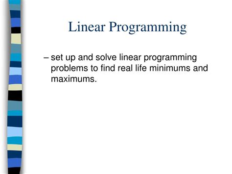 Image result for Linear Programin