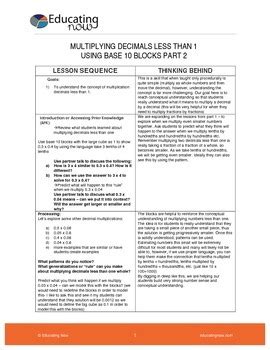 Image result for Multiplying Decimals Using 10 Blocks