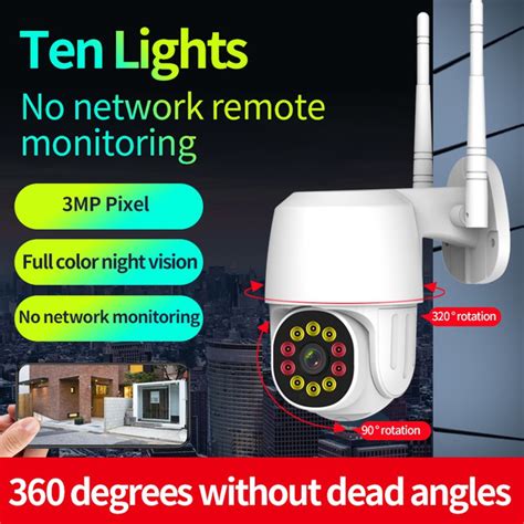 WIFI Camera Outdoor PTZ IP Camera 1080P Wireless Speed Dome CCTV ...