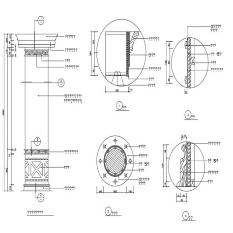 Image result for Column CAD Drawing