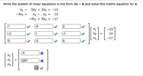 Image result for Matrix Equation Example