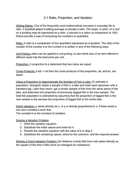 Image result for Ratio Proportion Variation