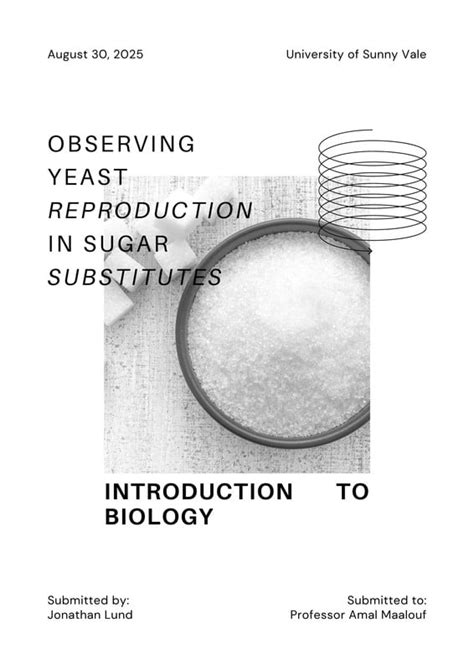 Image result for Lab Report Title Page Example