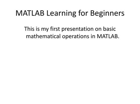 Image result for Matrix Operations Matlab PDF