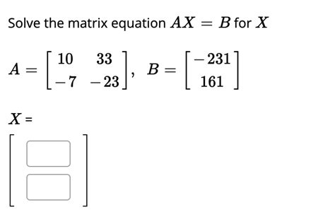 Image result for Matrix Equation Example