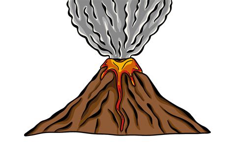 Image result for Volcano Drawing