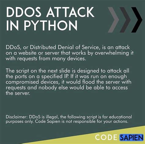 Image result for How to DDoS a Website Using Python