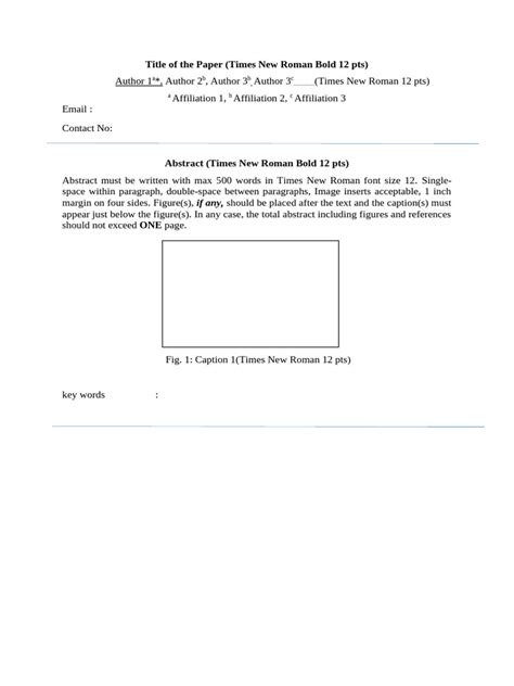 Image result for Abstract Format Example