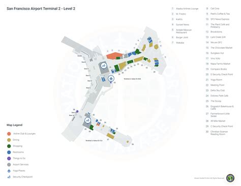 Image result for SFO Terminal 2 Map