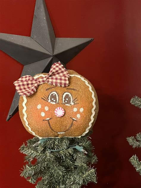 Image result for LED Gingerbread Tree Topper