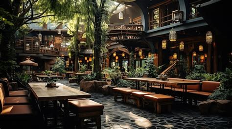 Image result for Rustic Restaurant Set Up