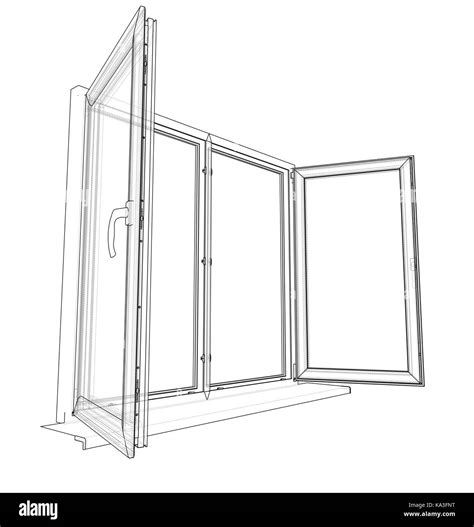 Image result for How to Draw an Open Window