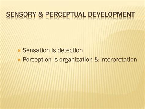 Image result for Perceptual Development Definition