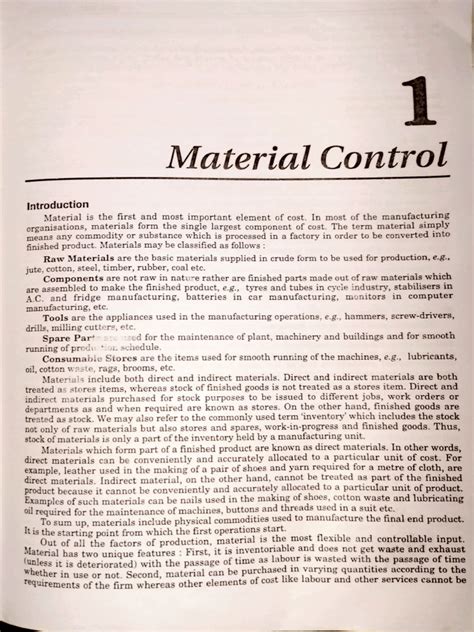 Image result for Material Control PDF