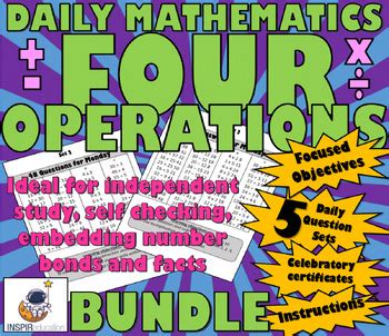 Image result for Four Basic Math Operations