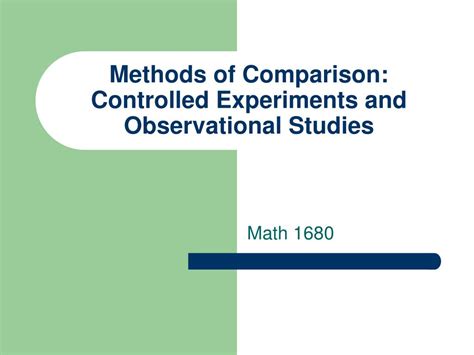 Image result for Controlled Experiments Vs Observational Studies