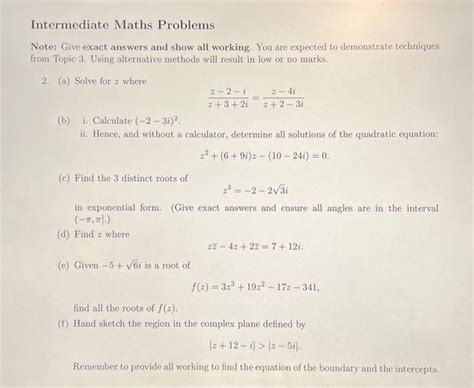 Image result for Intermediate Math Problems
