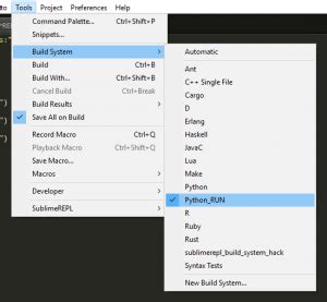 Image result for How to Run Python Code in Sublime Text