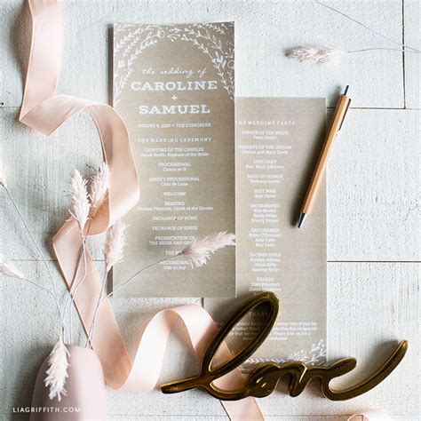 Image result for Rustic Wedding Programs