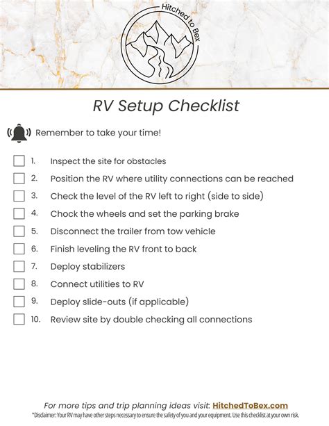Image result for RV Checklist