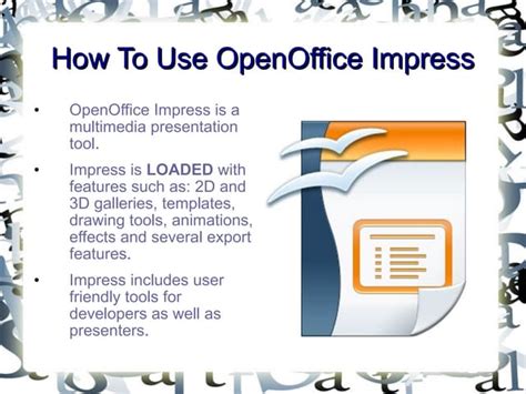 Image result for OpenOffice Slideshow Tutorial