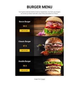 Image result for Burger Menu HTML