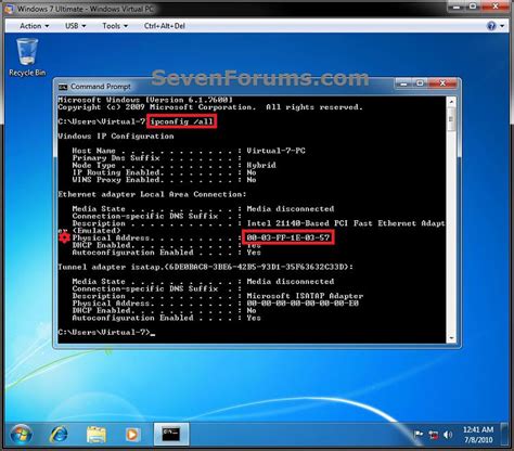 Image result for Virtual Machine Settings Windows 7 No Network