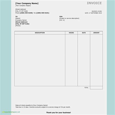 Image result for Invoice Template Free Word Doc
