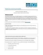 Image result for RCPath Reflective Learning