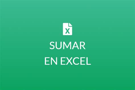 Image result for Suma En Excel