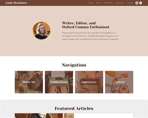 Editor Portfolio Examples - Journo Portfolio