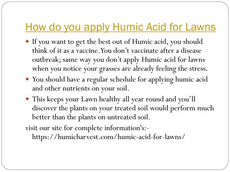 Image result for How to Apply Humic Acid