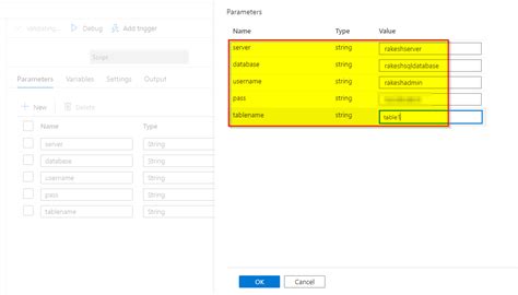 Image result for ADF Script Parameter