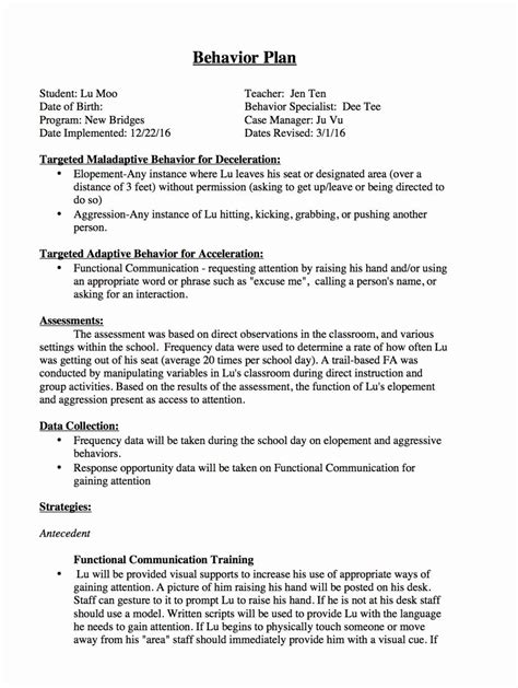 Image result for Behavior Management Plan Steps