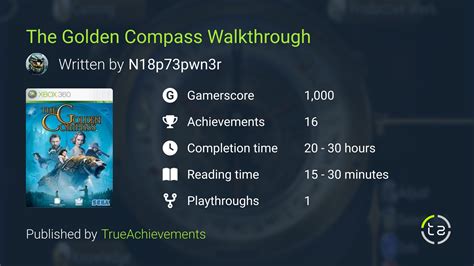 Image result for Golden Compass Walkthrough