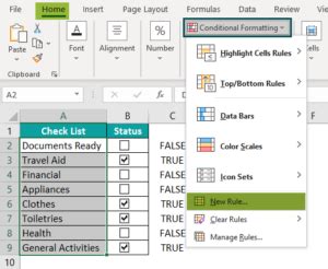 Image result for Excel Checkbox Formatting