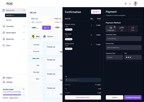 Image result for POS System User Interface