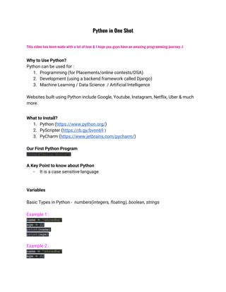 Image result for Python One Short