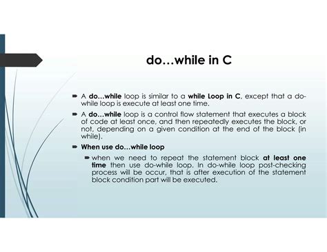 Image result for C Programming Language Do While