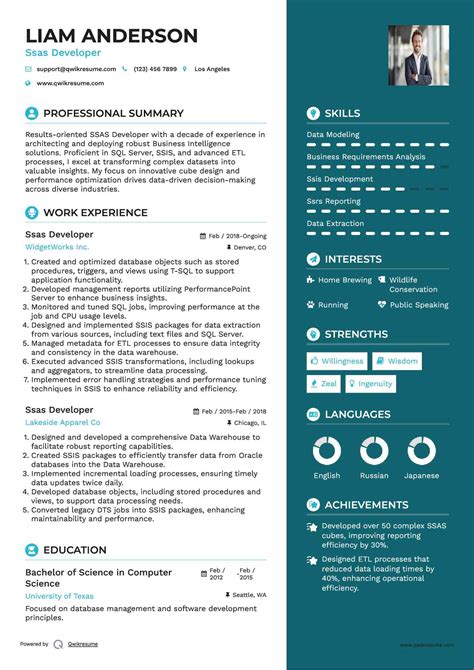 Image result for SQL Ssas Resume Sample