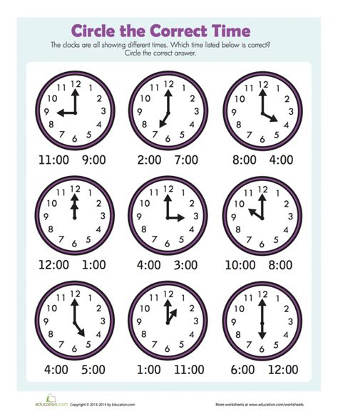 Image result for Time Worksheets