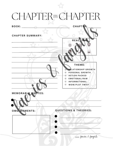 Image result for Chapter Tracking Table