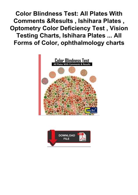 Image result for How to Perform Color Vision Test