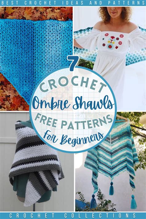 Image result for Crochet Ombre Rectangular Shawl Pattern