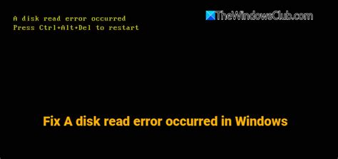 Image result for Windows Read Disk Error