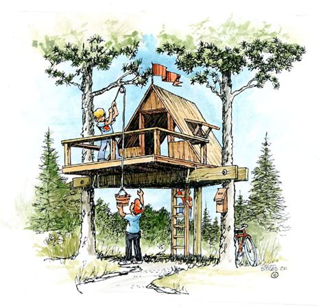 Image result for Step by Step How to Build a Treehouse